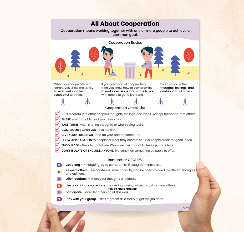 Social Skills Worksheets – Mental Health Center Kids