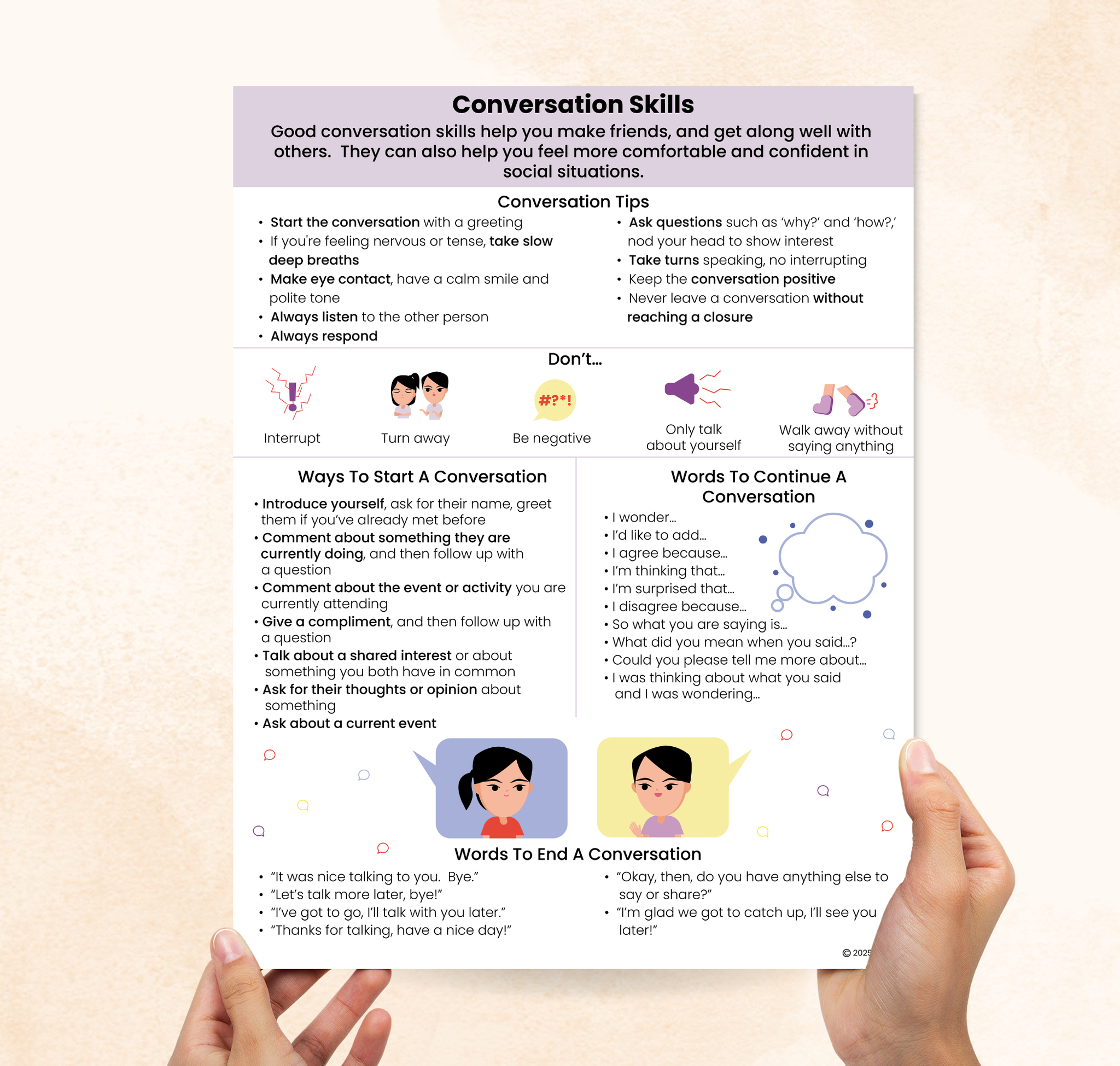 Conversation Skills – Mental Health Center Kids