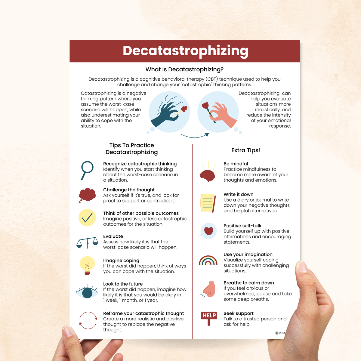 Decatastrophizing CBT Handout (PDF) – Mental Health Center Kids
