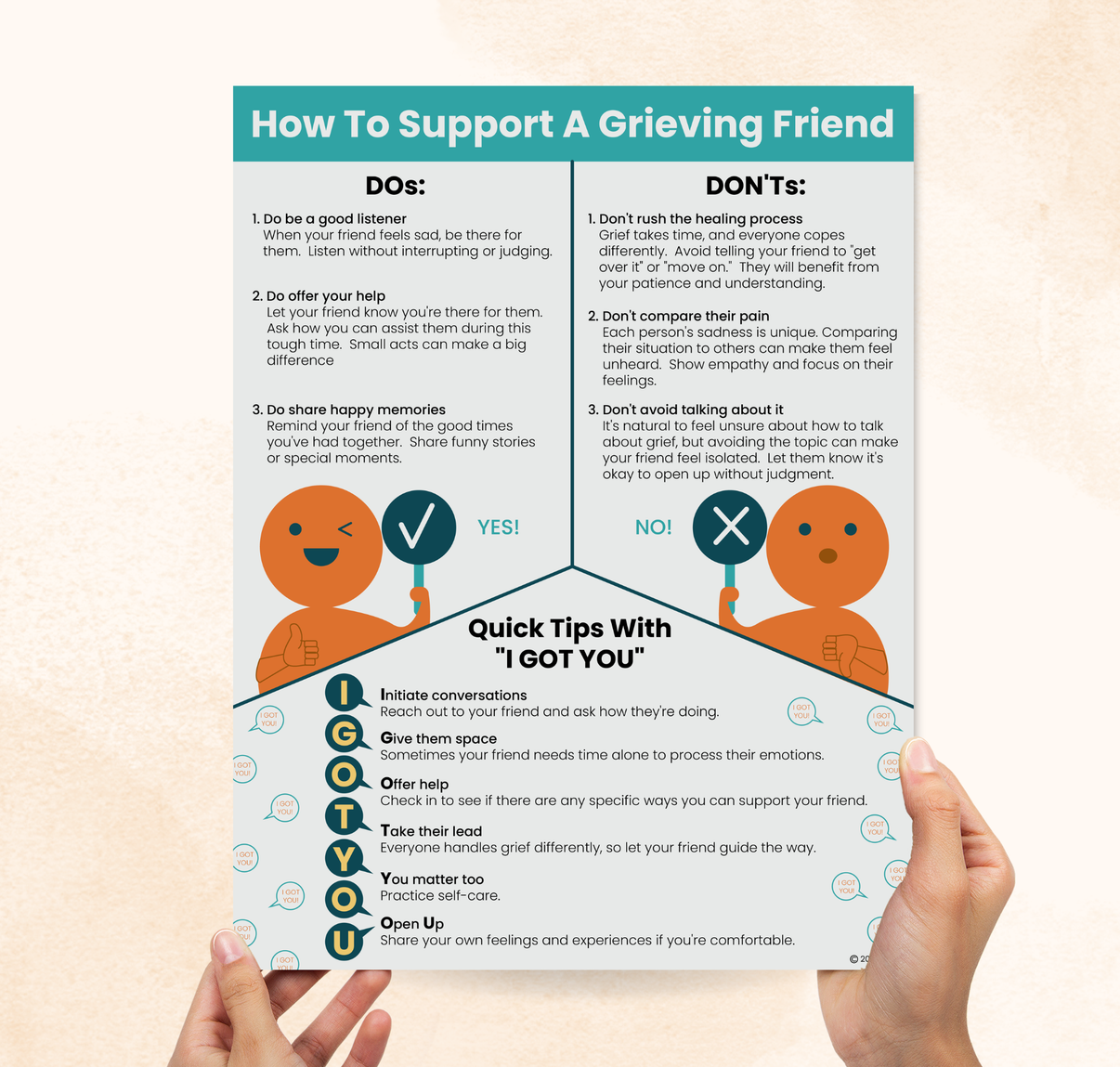 How To Support A Grieving Friend – Mental Health Center Kids