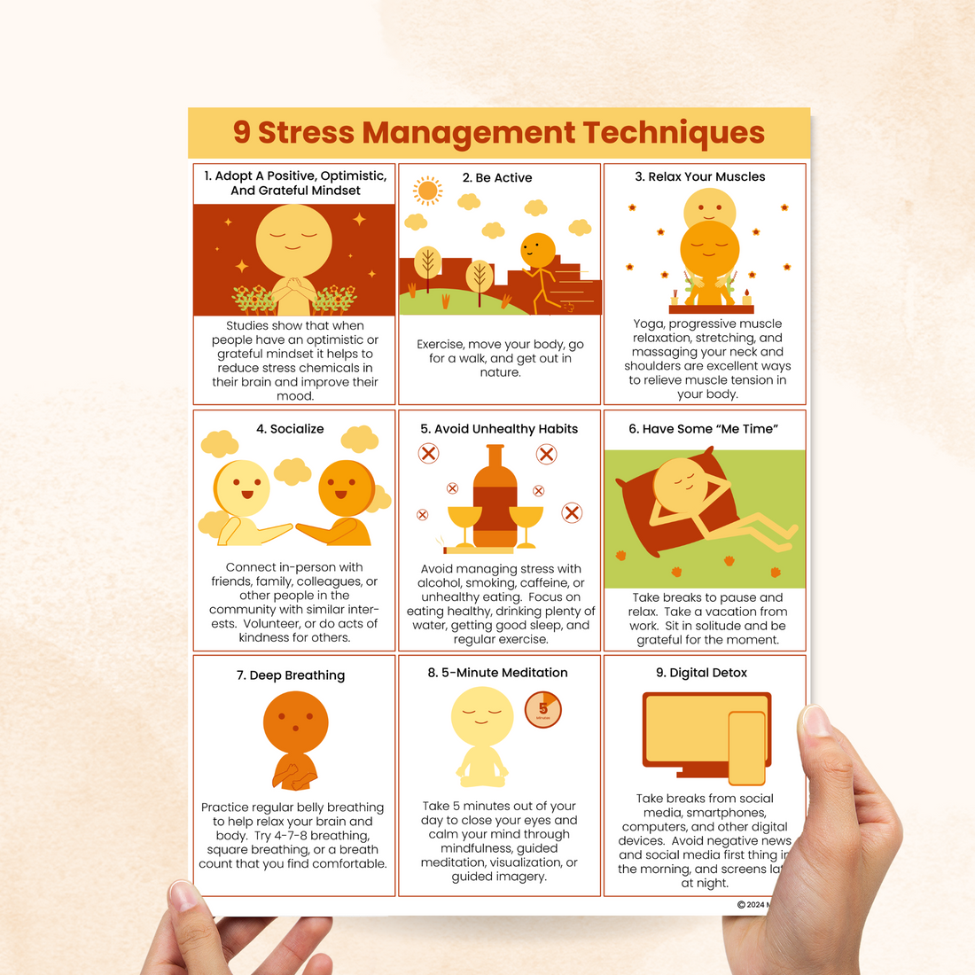 Stress Management Techniques (PDF) – Mental Health Center Kids