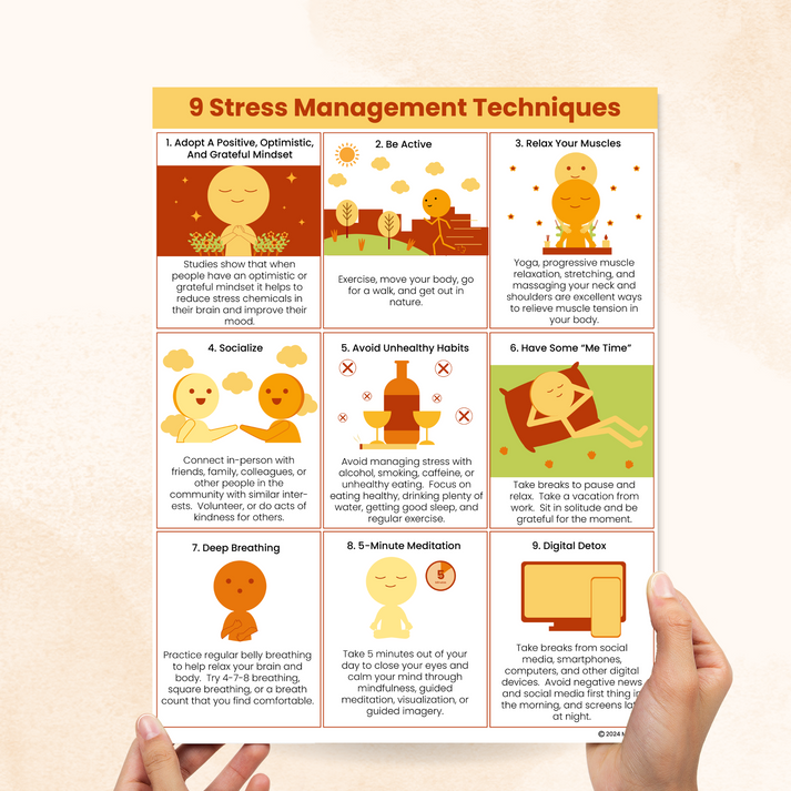 Stress Management Techniques (PDF) – Mental Health Center Kids