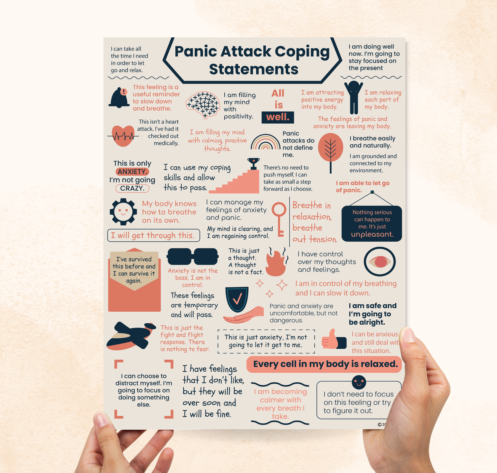 Panic Attack Coping Statements – Mental Health Center Kids