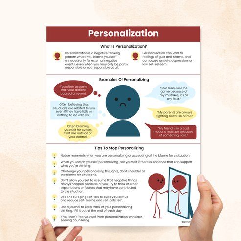 Personalization Cognitive Distortion (PDF) – Mental Health Center Kids