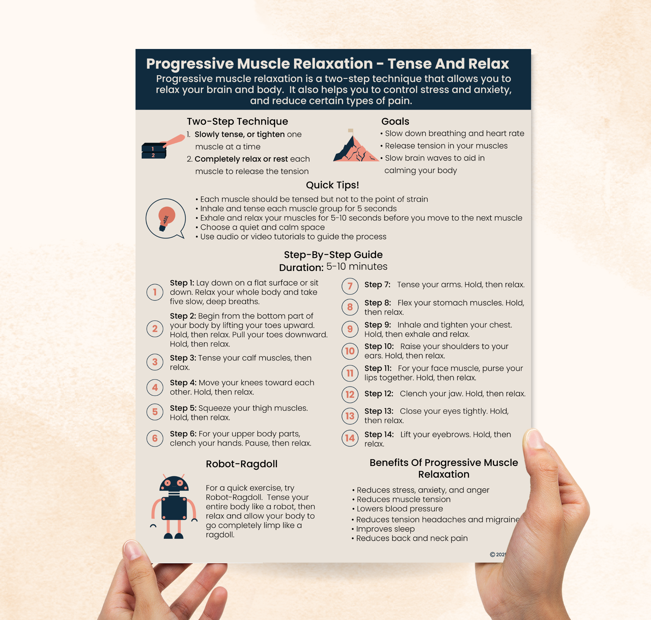 Progressive Muscle Relaxation (PDF) – Mental Health Center Kids