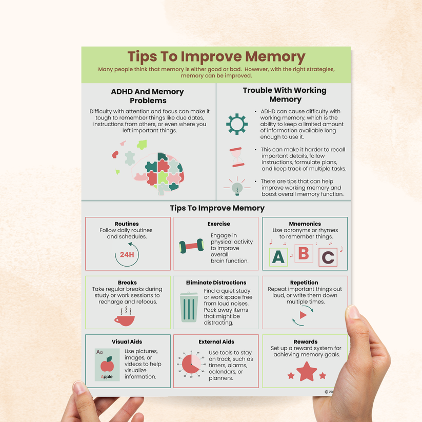 ADHD Memory Strategies – Mental Health Center Kids