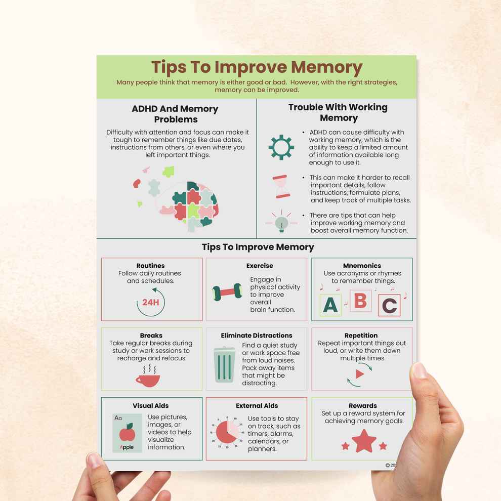 ADHD Memory Strategies – Mental Health Center Kids