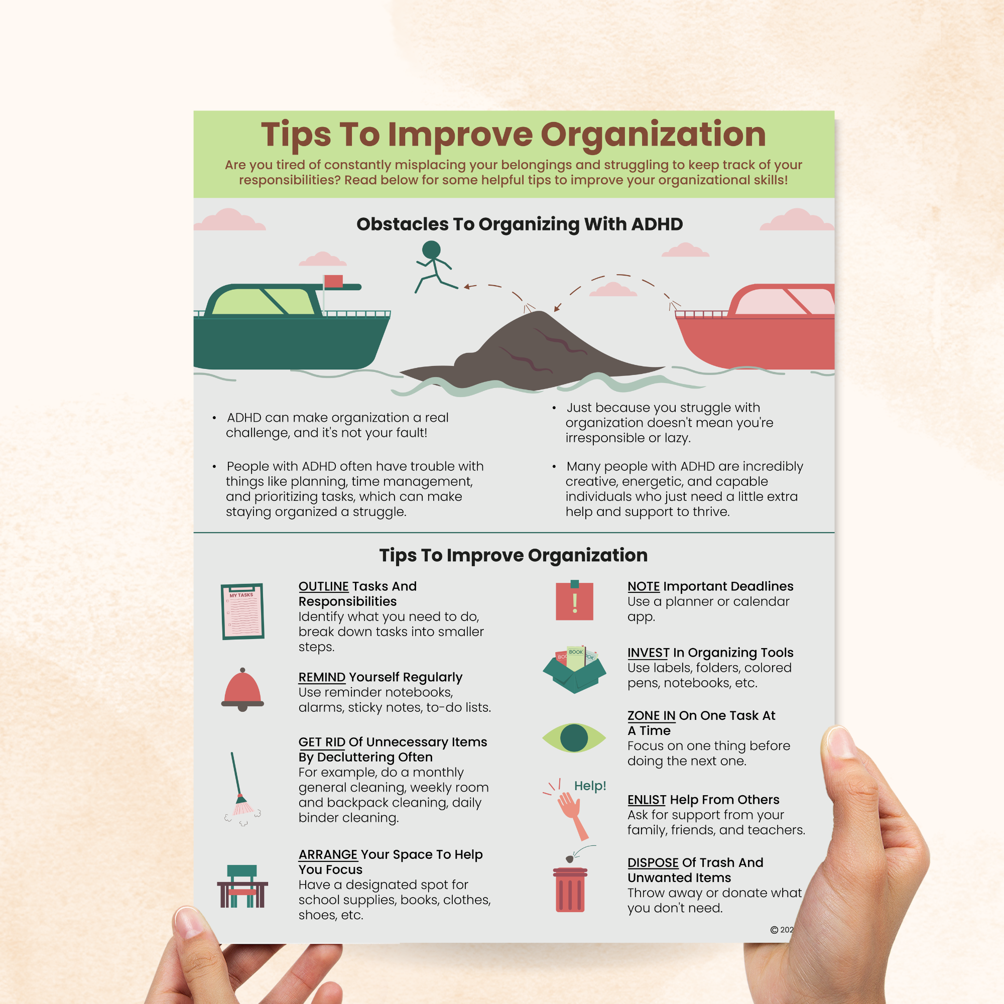 ADHD Tips To Improve Organization – Mental Health Center Kids