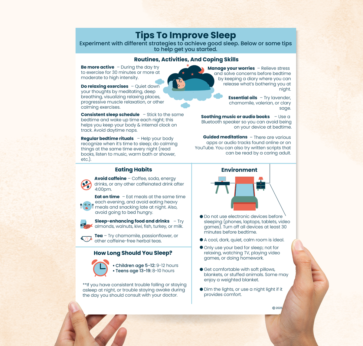 Tips to Improve Sleep – Mental Health Center Kids