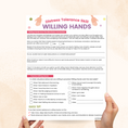 DBT Willing Hands Worksheet – Mental Health Center Kids