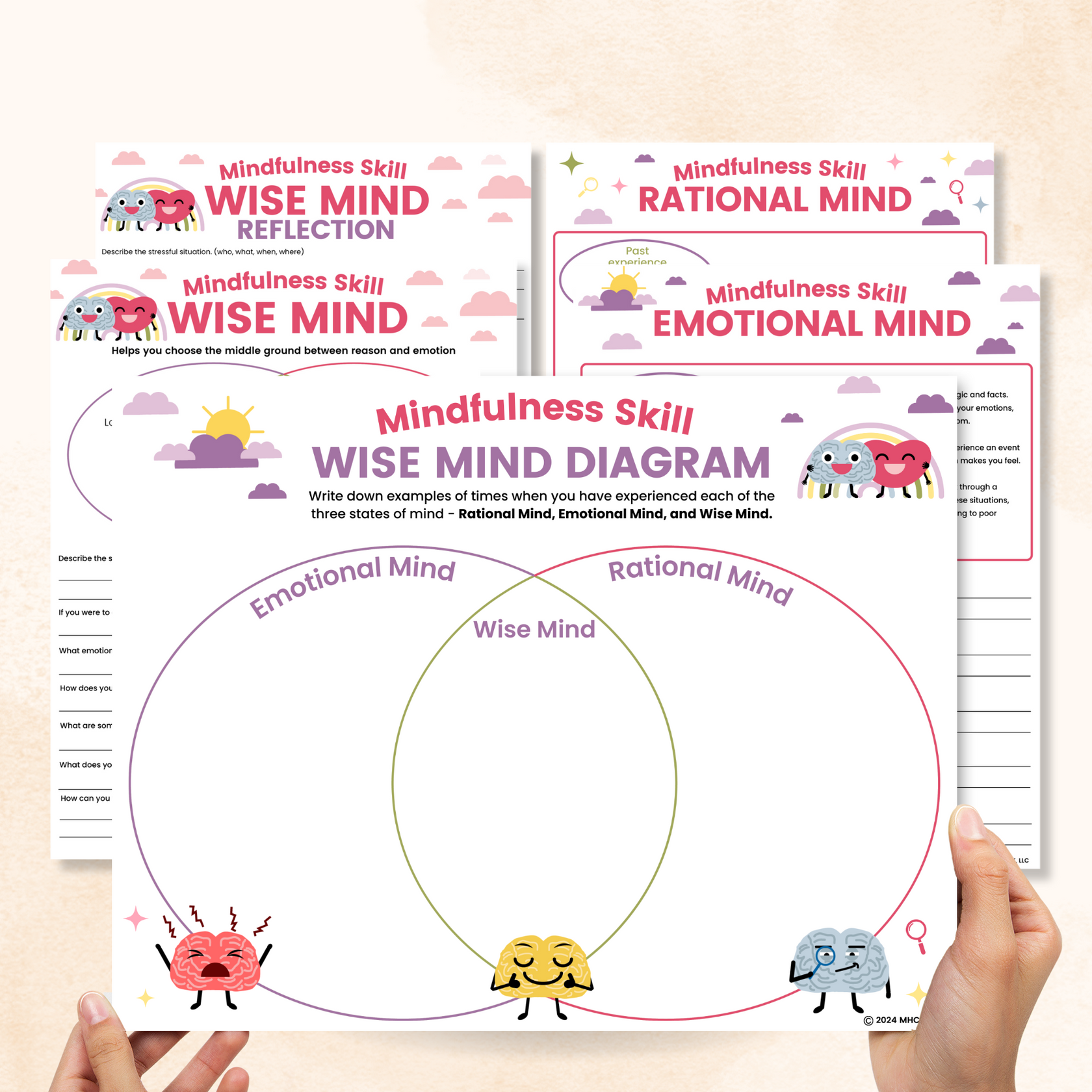 Wise Mind DBT Worksheets – Mental Health Center Kids