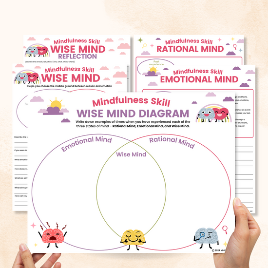 Wise Mind DBT Worksheets – Mental Health Center Kids
