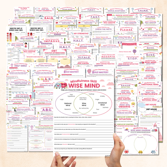 DBT Mega Bundle PDF (229 Pages) – Mental Health Center Kids