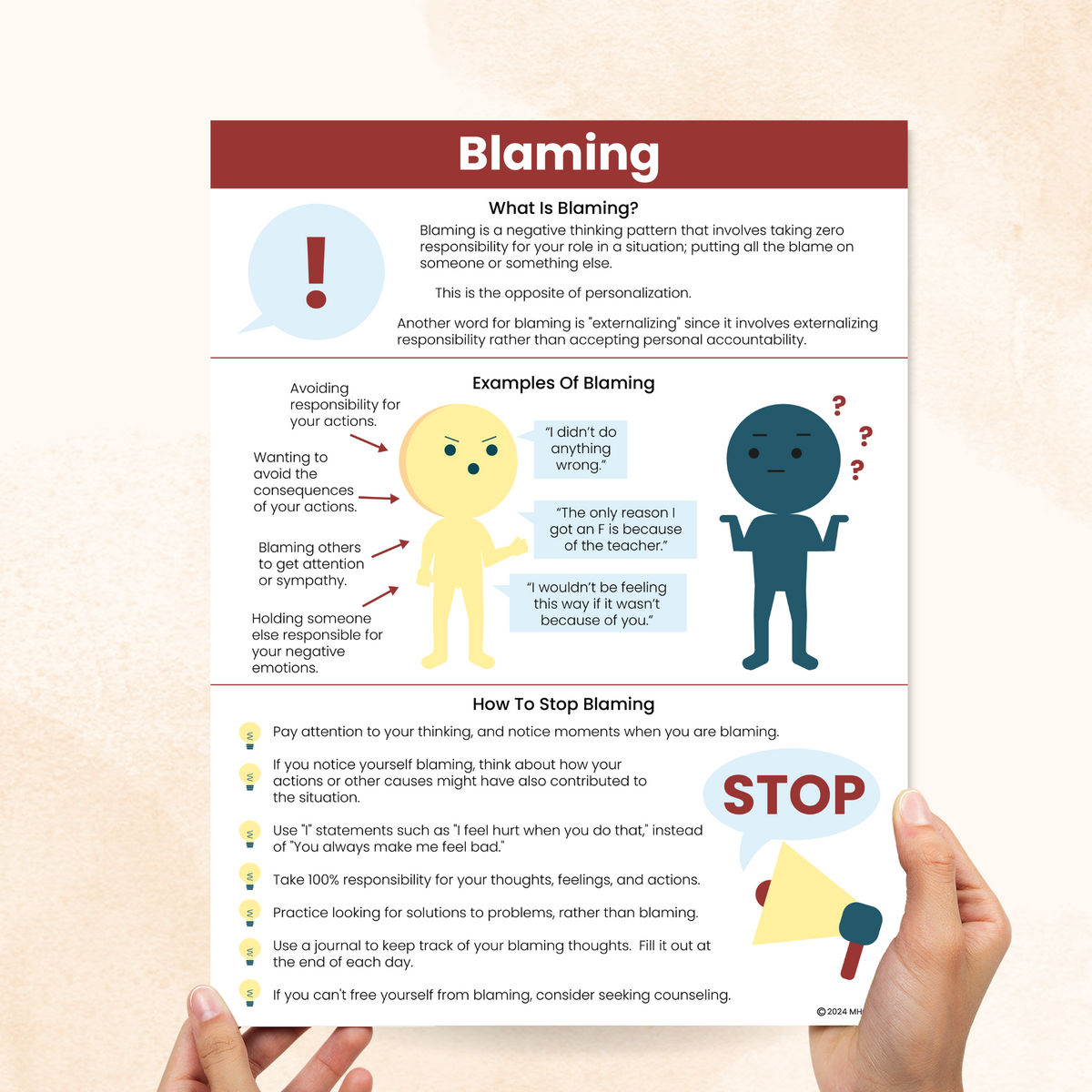 Blaming Cognitive Distortion (PDF) – Mental Health Center Kids