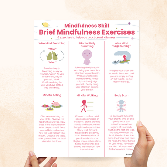 DBT Mindfulness Exercises (PDF) – Mental Health Center Kids