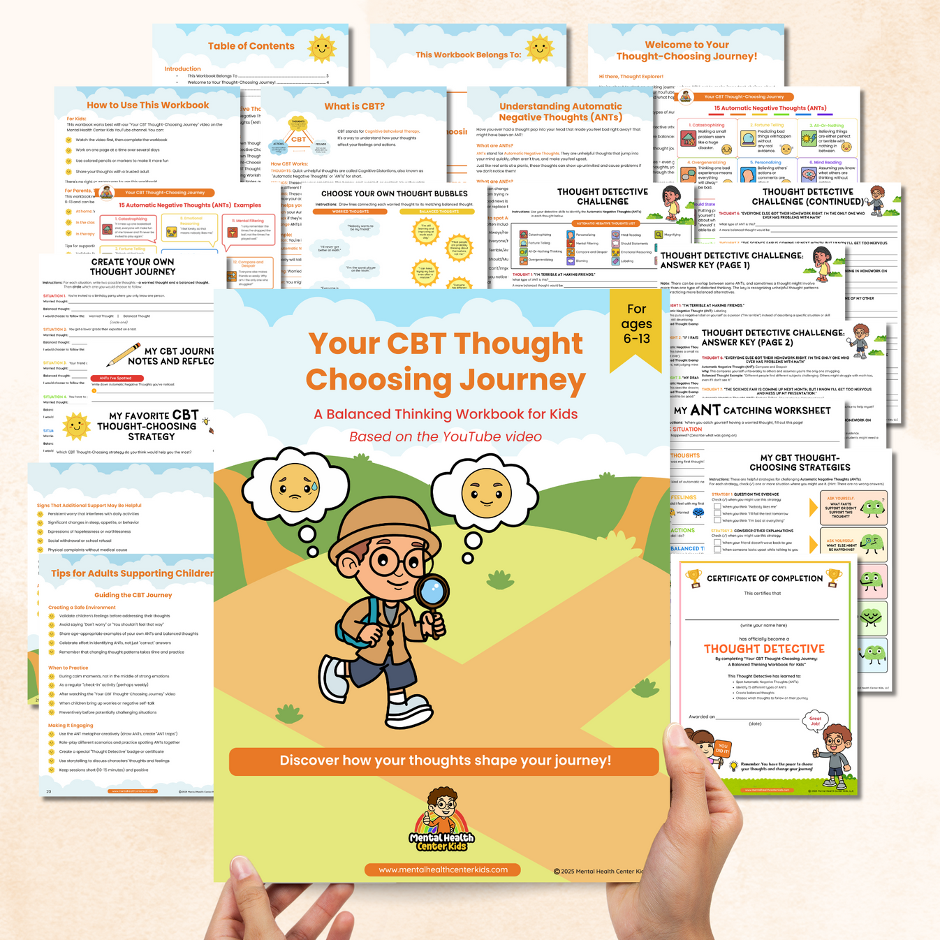 CBT Workbook for Kids (FREE) | Your CBT Thought-Choosing Journey ...