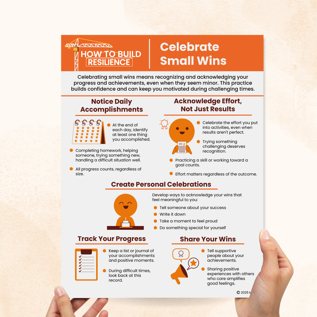 Celebrate Small Wins - How To Build Resilience – Mental Health Center Kids