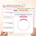 Circle Of Control Situation Worksheets (2 Pages) – Mental Health Center ...