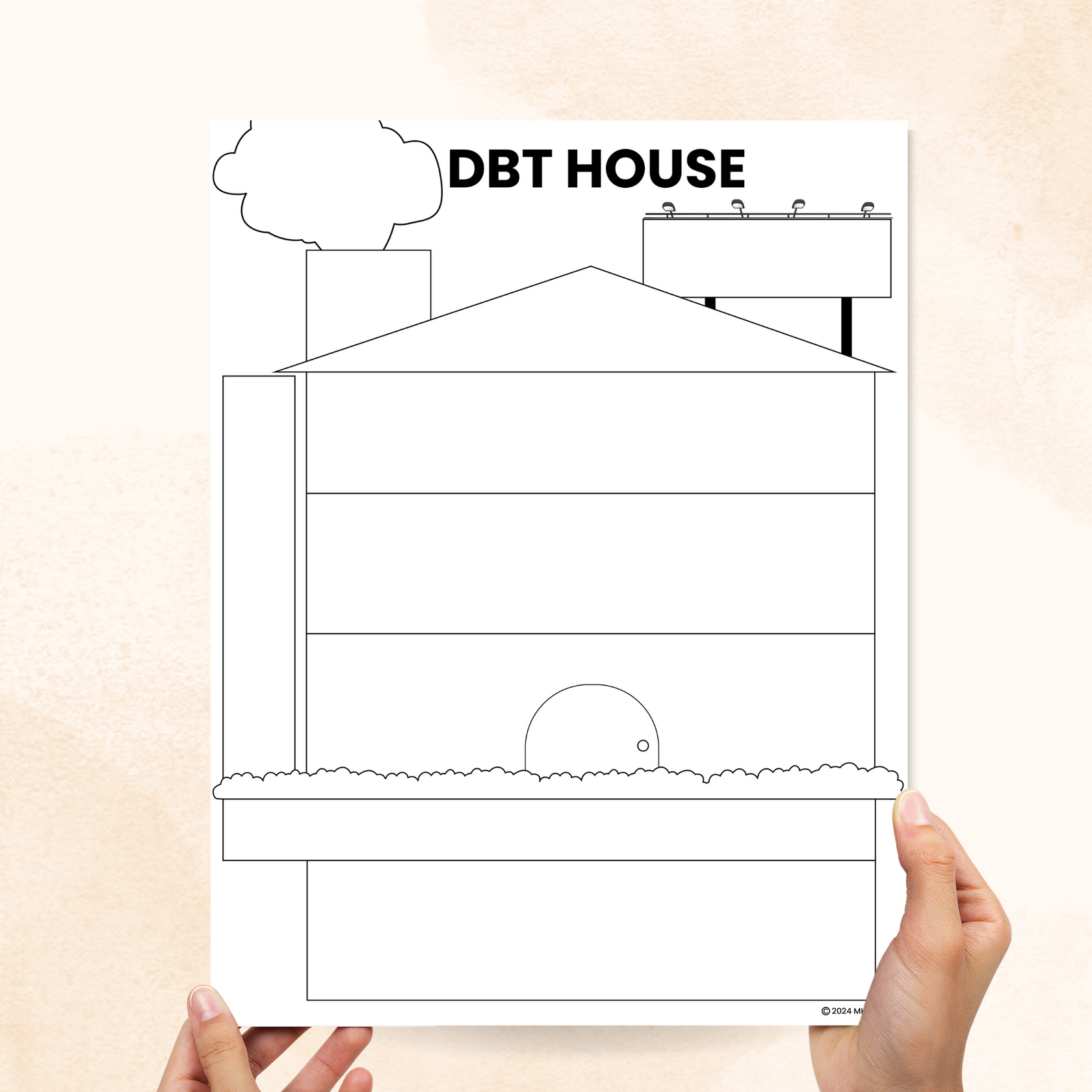 DBT House Worksheet – Mental Health Center Kids