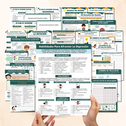 Depression Worksheets Bundle For Kids (Spanish Version) – Mental Health ...