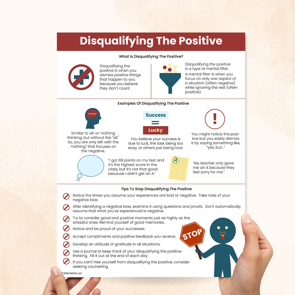 Disqualifying The Positive CBT Handout – Mental Health Center Kids