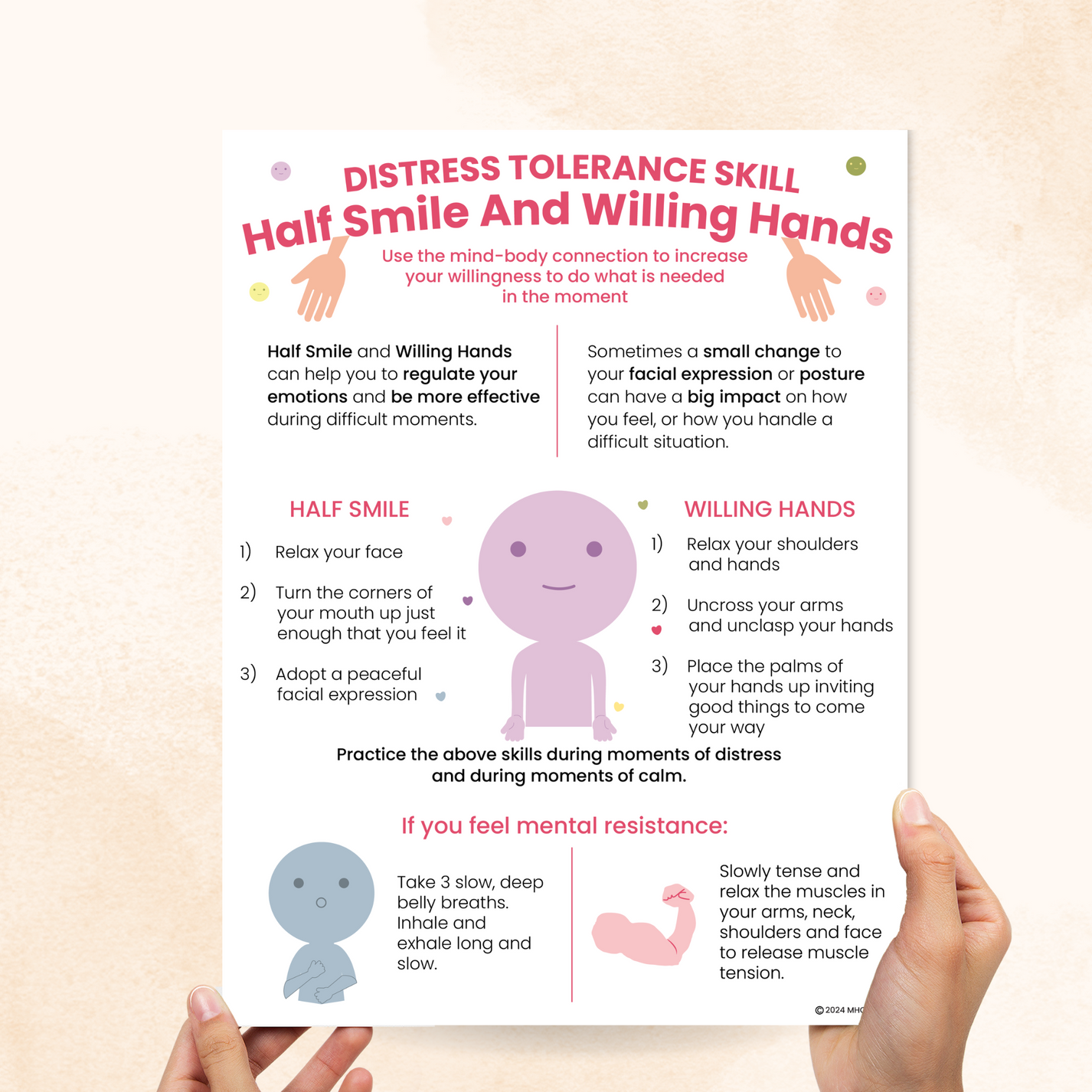 DBT Half Smile And Willing Hands (PDF) – Mental Health Center Kids