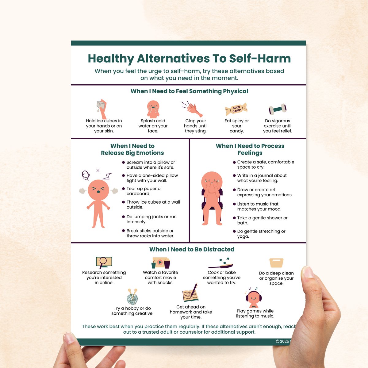 Self-Harm Coping Skills (PDF) – Mental Health Center Kids
