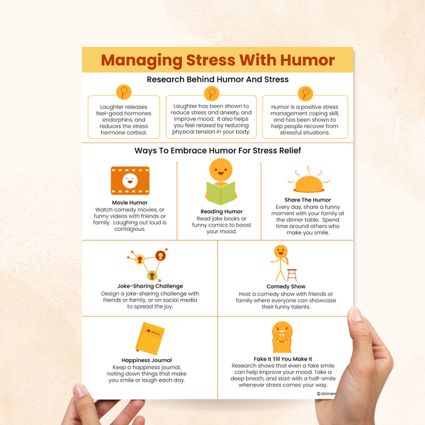 Managing Stress With Humor Handout – Mental Health Center Kids