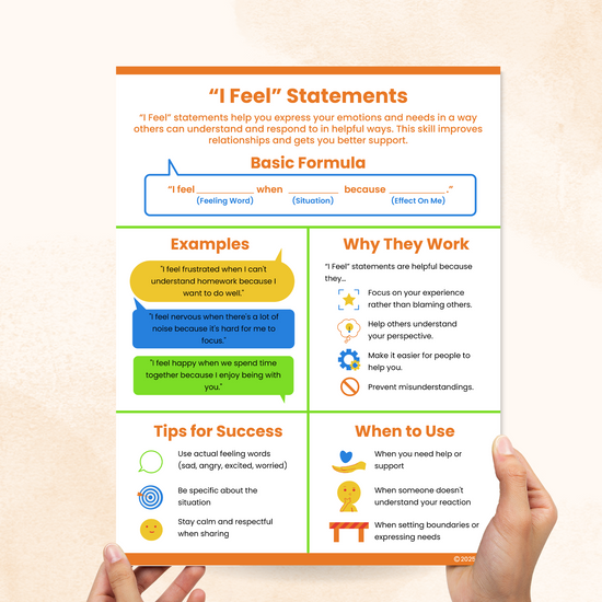 "I Feel" Statements (PDF) – Mental Health Center Kids