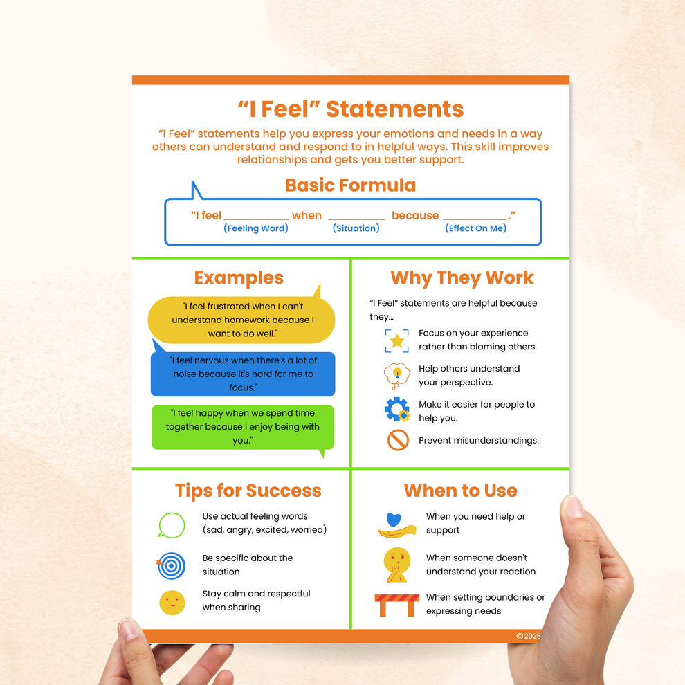 "I Feel" Statements (PDF) – Mental Health Center Kids