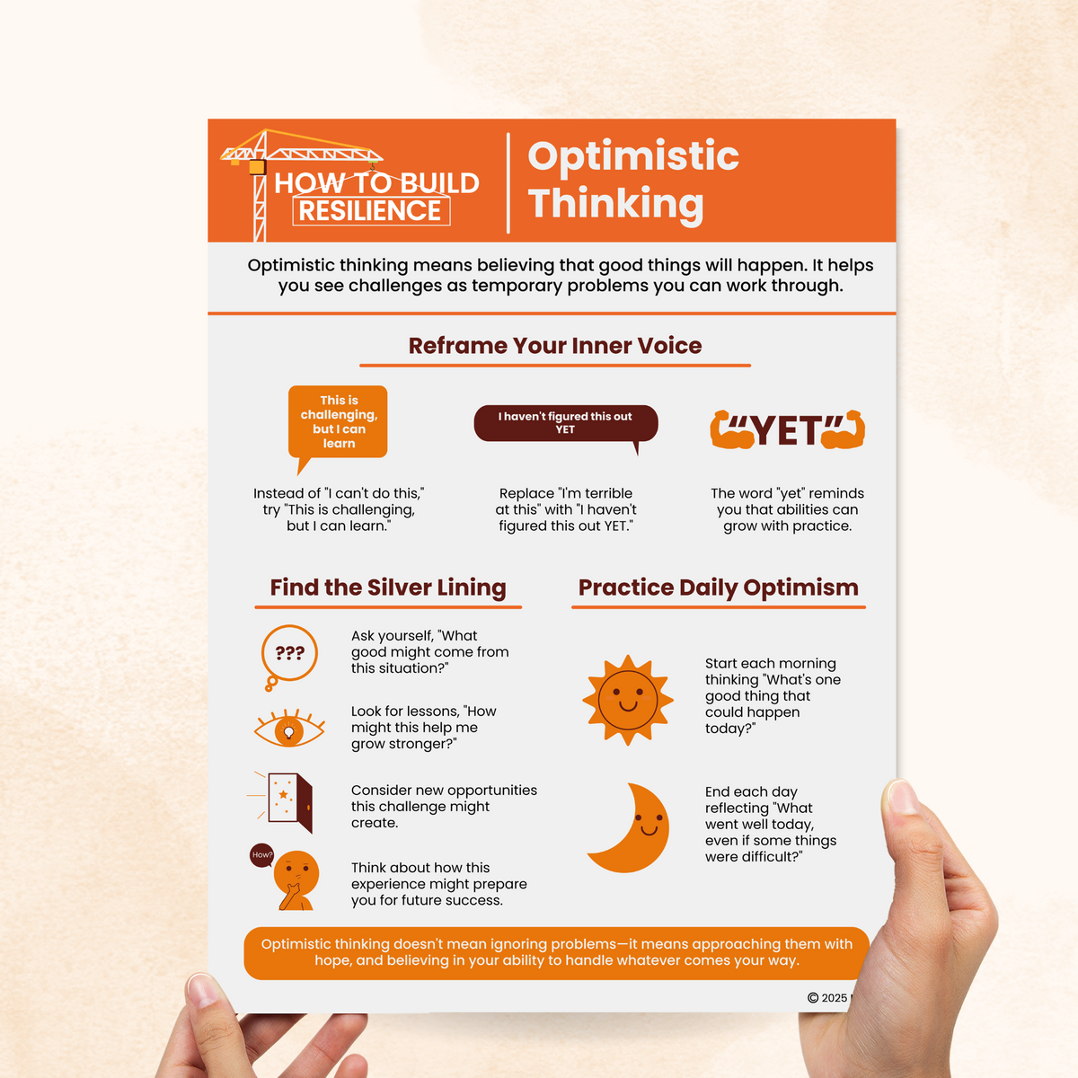 Optimistic Thinking - How To Build Resilience – Mental Health Center Kids