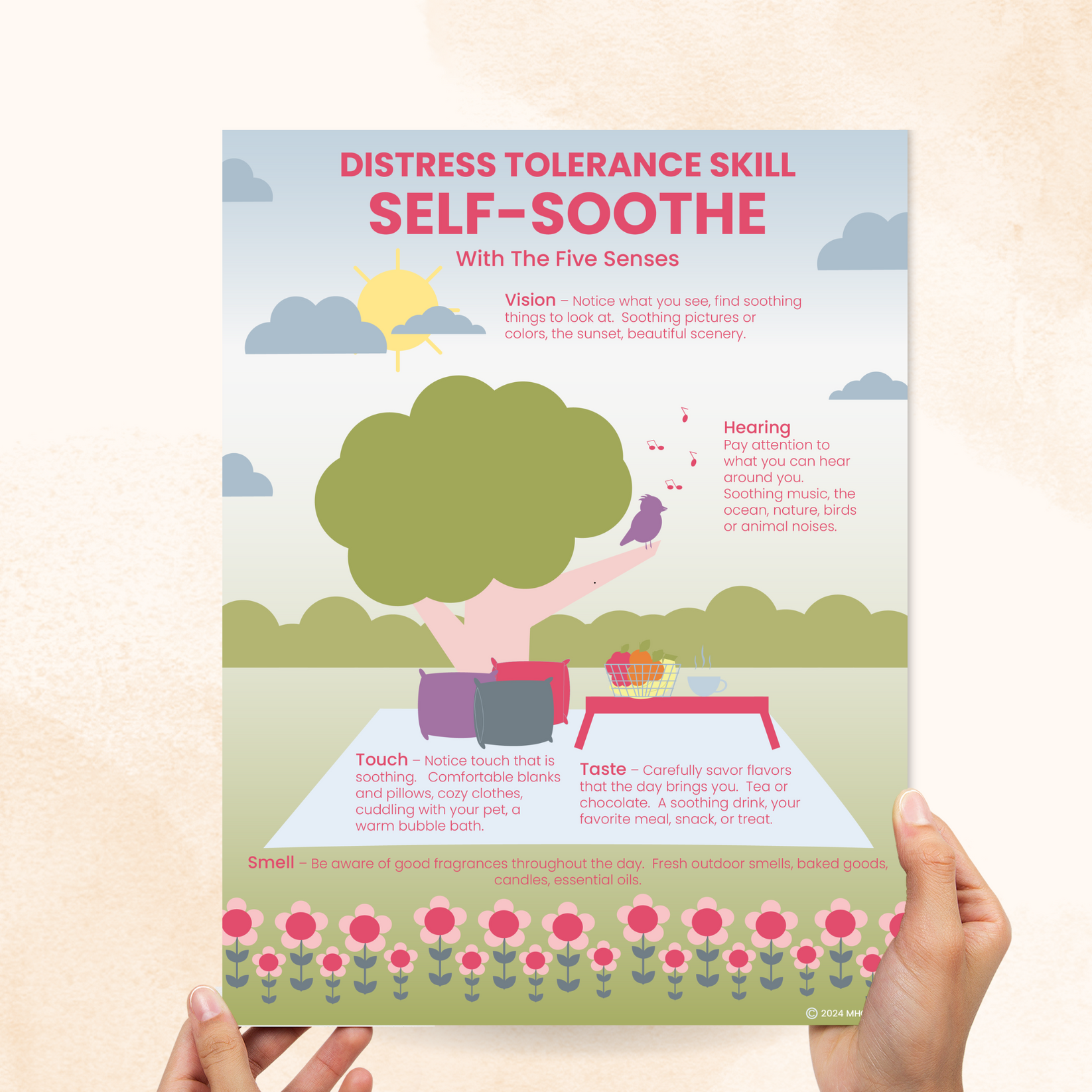 DBT Self-Soothing 5 Senses (PDF) – Mental Health Center Kids