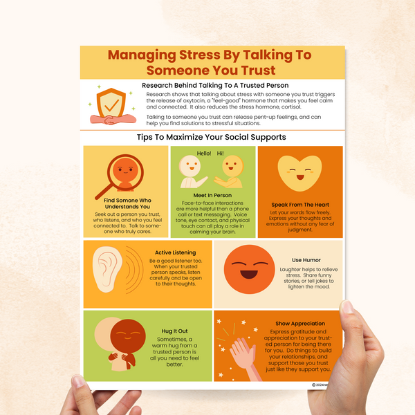 Managing Stress By Talking To Someone You Trust – Mental Health Center Kids