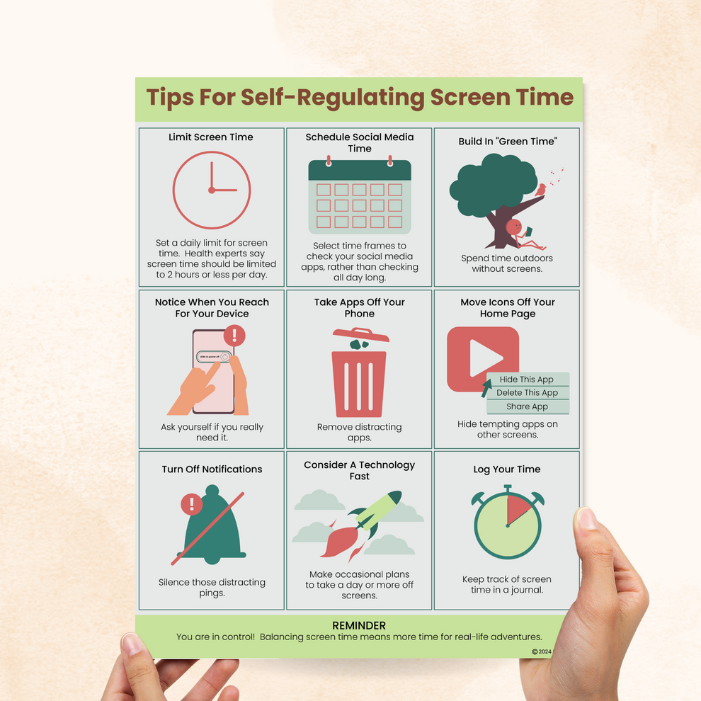 How To Self-Regulate Screen Time – Mental Health Center Kids