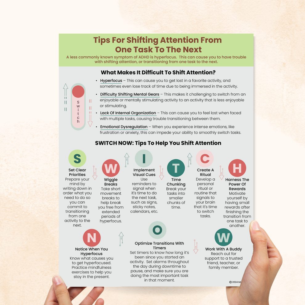 ADHD Shifting Focus And Attention – Mental Health Center Kids