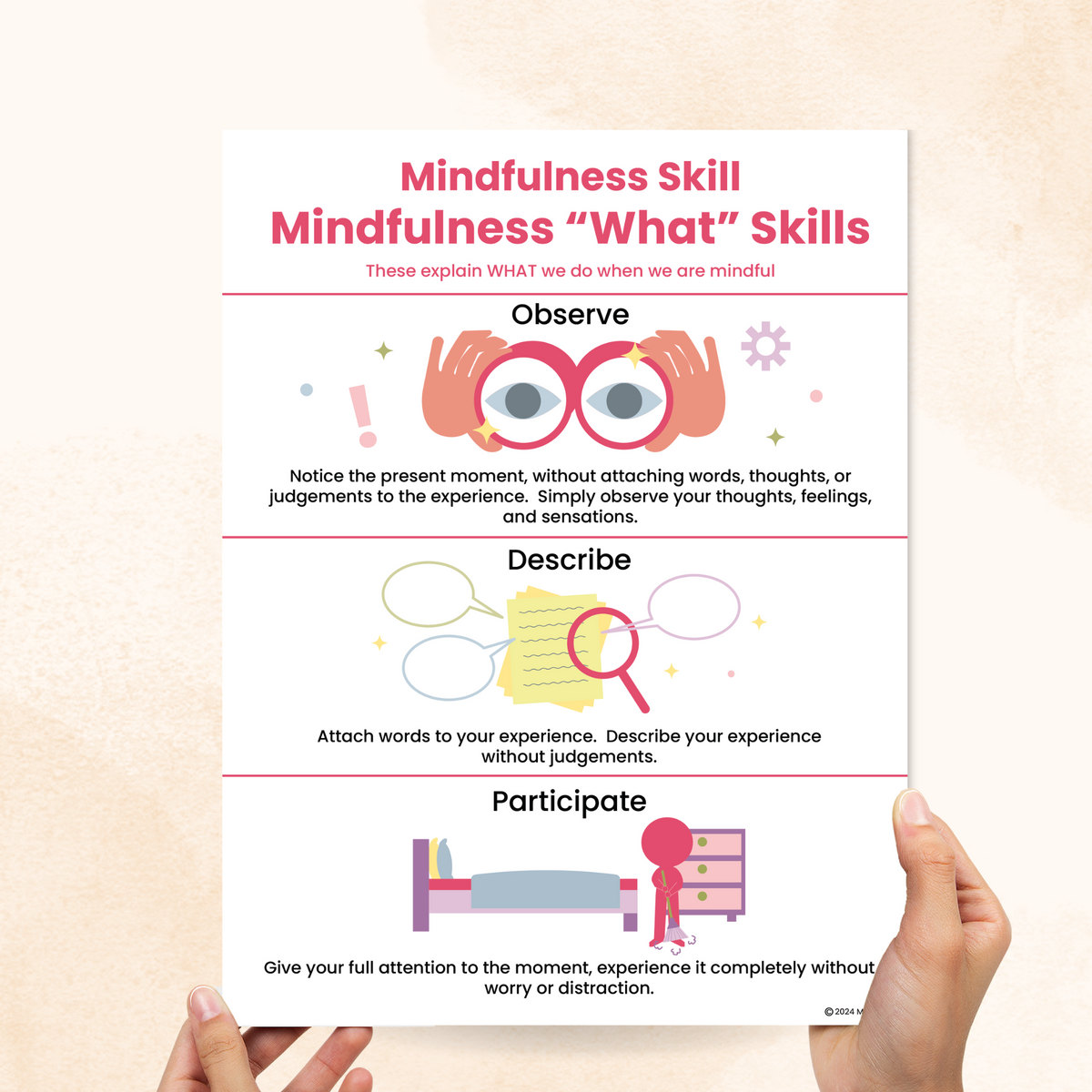 DBT Mindfulness "What" Skills (PDF) – Mental Health Center Kids