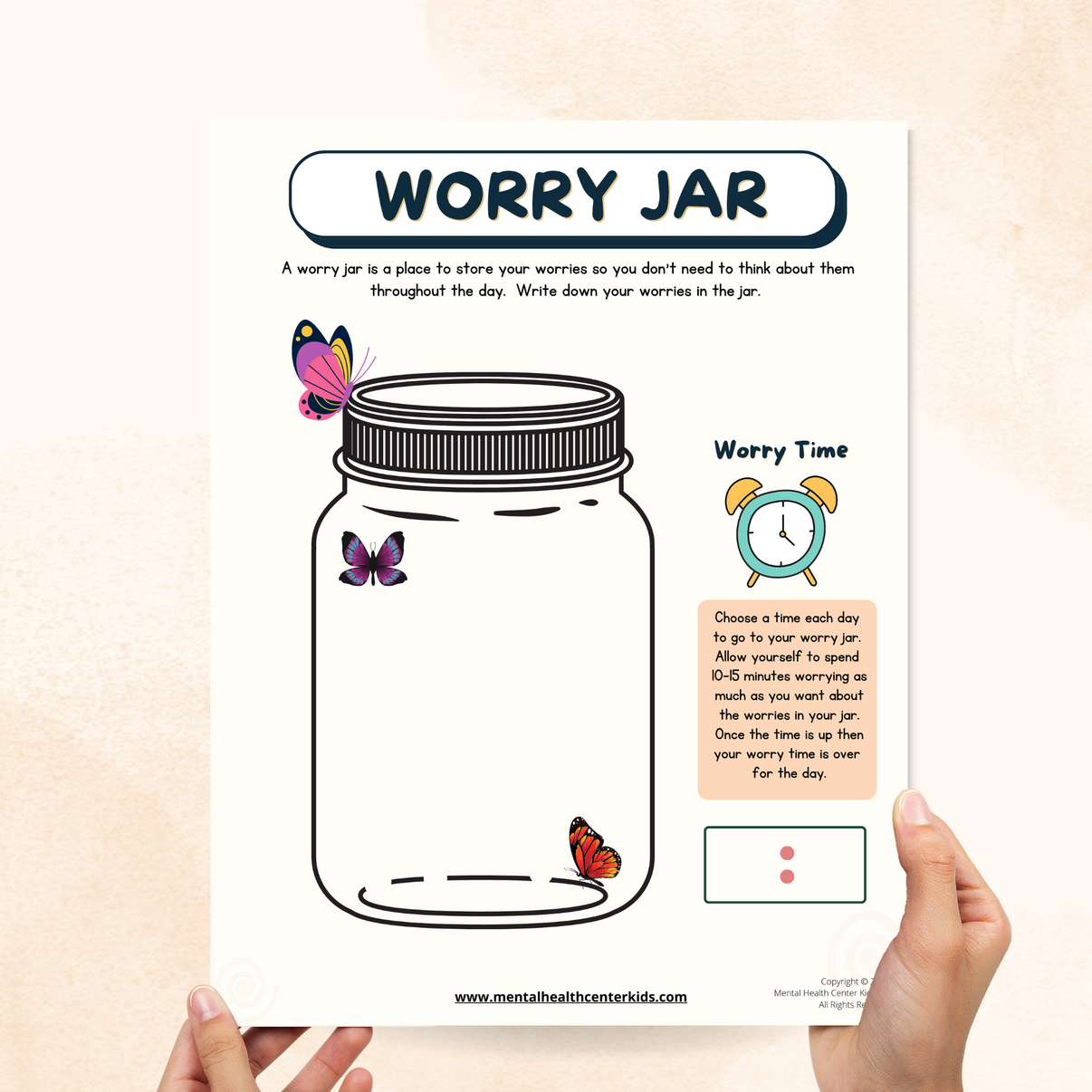 Worry Jar – Mental Health Center Kids