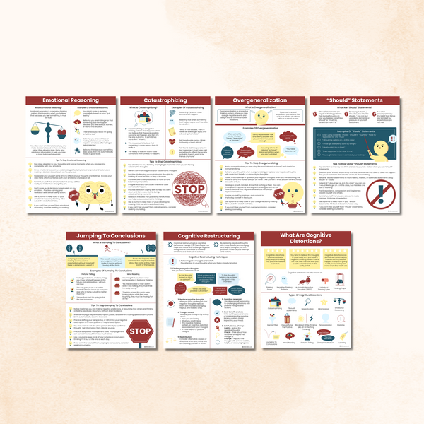 CBT Handouts Bundle (19 Pages) – Mental Health Center Kids