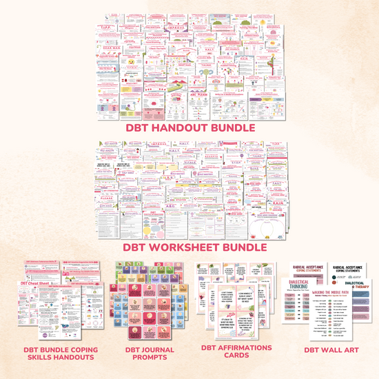 DBT Mega Bundle PDF (229 Pages) – Mental Health Center Kids
