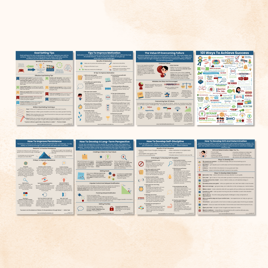 Growth Mindset Handouts Bundle (PDF) (15 Pages) – Mental Health Center Kids