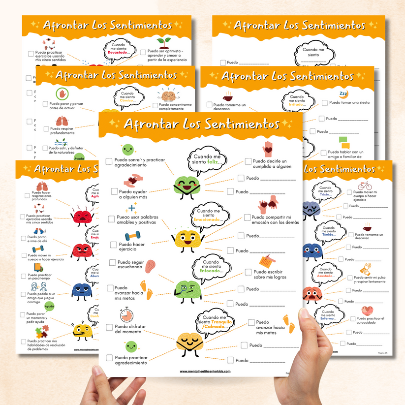 Coping With Emotions Worksheets (Spanish Version) – Mental Health ...