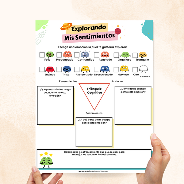Exploring My Emotions Worksheet (Spanish Version) – Mental Health ...