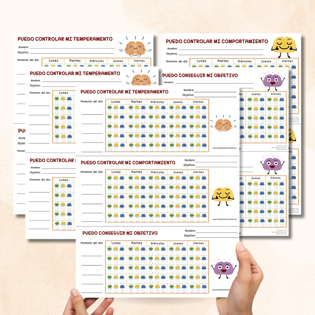 Weekly Anger, Behavior, and Goals Tracker (Spanish Version) – Mental ...