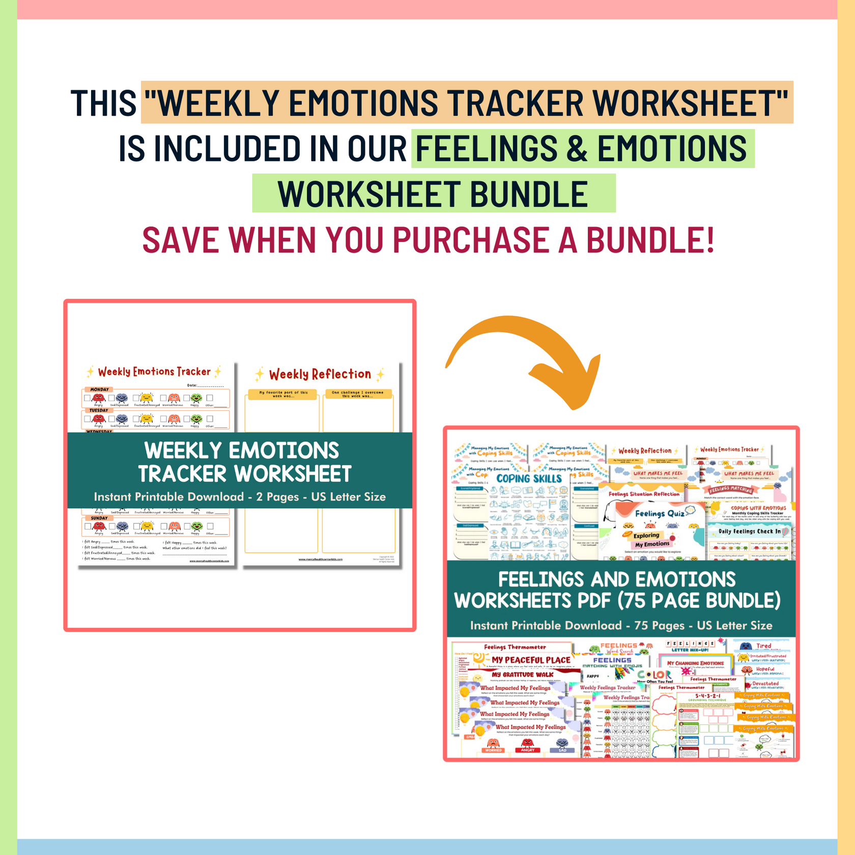 Emotions Tracker – Mental Health Center Kids