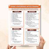 PTSD Symptoms Worksheet – Mental Health Center Kids