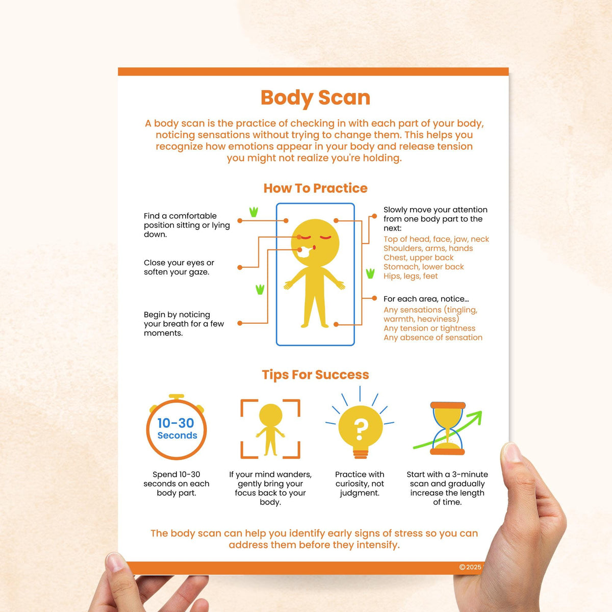 Body Scan Handout – Mental Health Center Kids