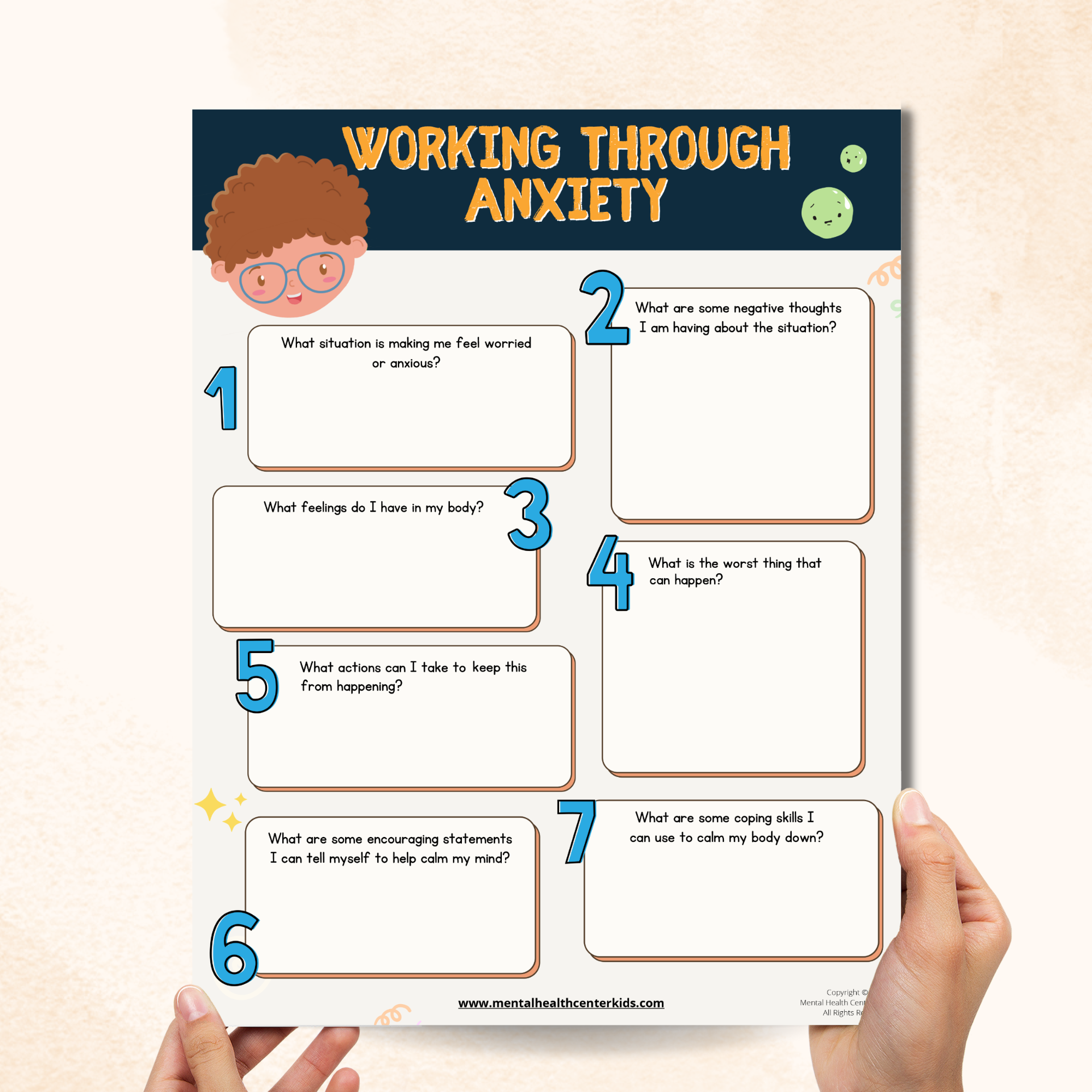 Anxiety Worksheet For Kids Anxiety Worksheets For Kids Anxiety