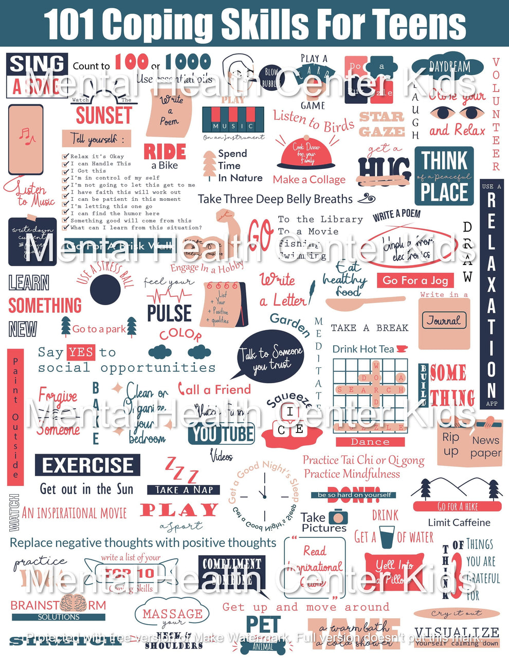 Coping Skills for Teens (PDF) – Mental Health Center Kids