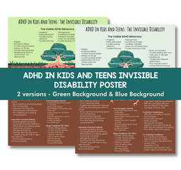 ADHD Infographic Handouts Mini-Bundle (5 Pages) – Mental Health Center Kids