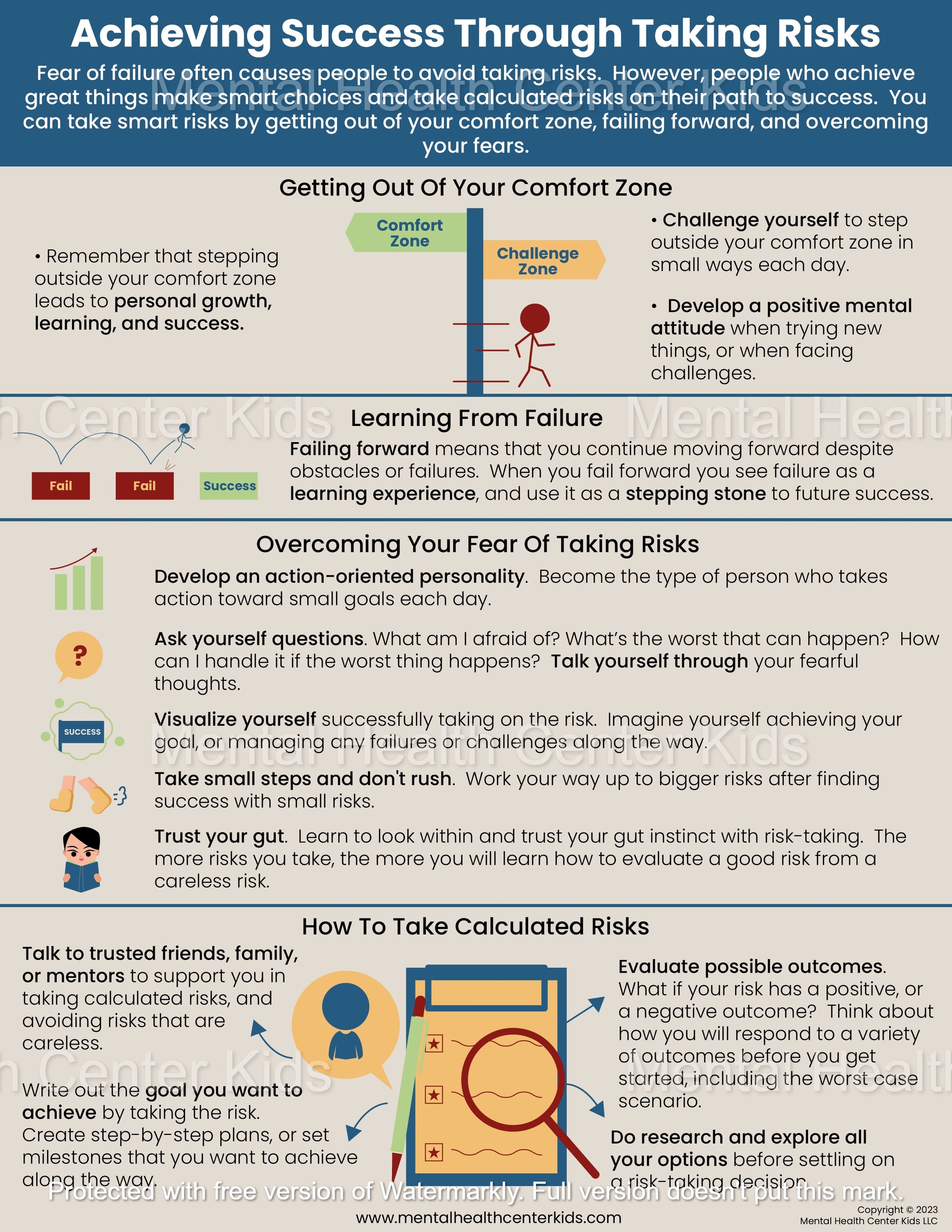 All About Taking Risks For Success – Mental Health Center Kids